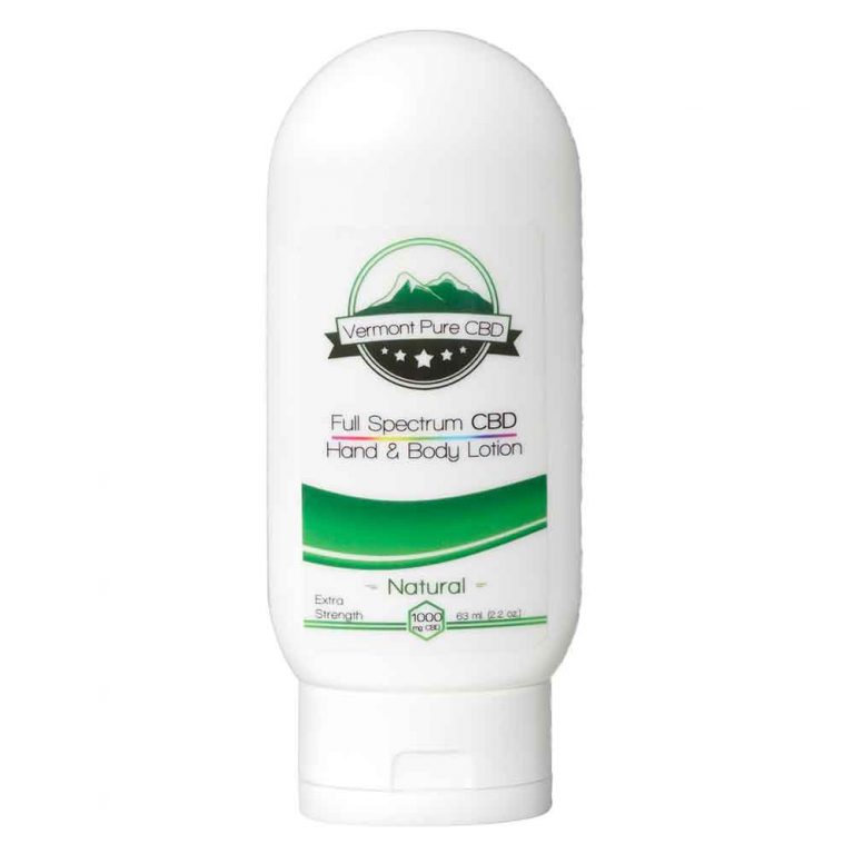 Full Spectrum CBD Lotion – 4.4 oz. - 1000mg. - Vermont Pure CBD